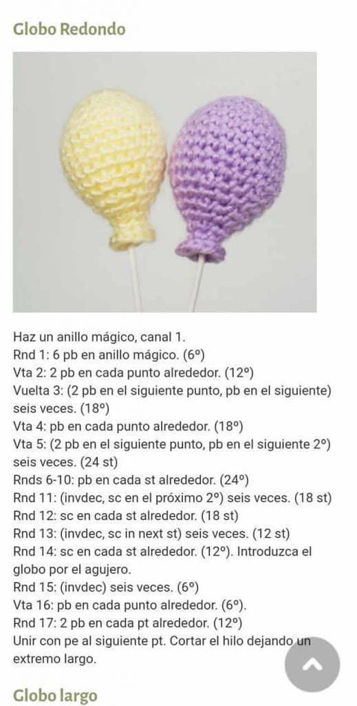 DIY Globos amigurumi de colores -Ideas amigurumi